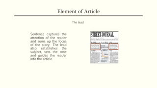 Article writing | PPT