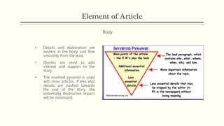 Article writing | PPT