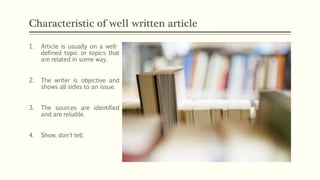 Article writing | PPT