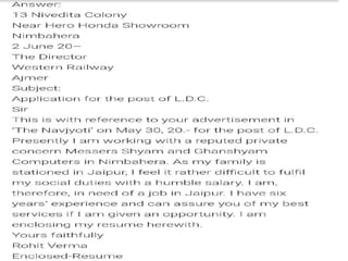 Job application writing lesson | PPT