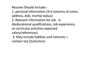 Job application writing lesson | PPT