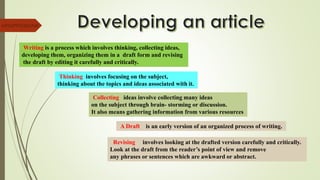 Article Writing.pdf CLASS 12 ENGLISH Guide | PDF