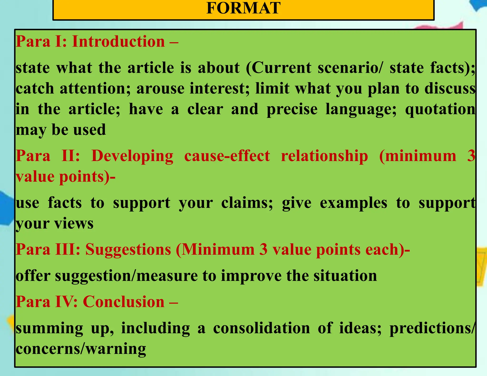 Article Writing.pptx presentation on article writing | PPTX