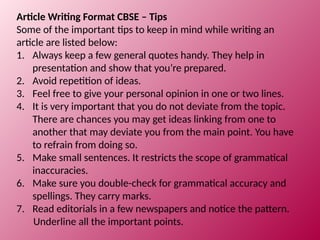 ARTICLE WRITING tips and key points.pptx