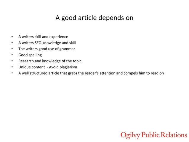 Article writing a step by step guide | PDF