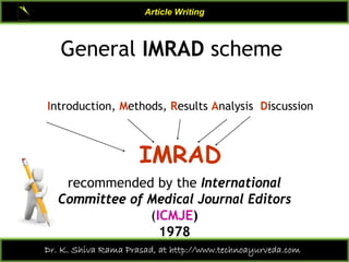 Article writing ksr | PPT