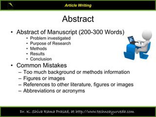 Article writing ksr | PPT