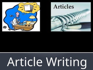 Article Writing PowerPoint.pptx for English Language IGCSE | PPTX