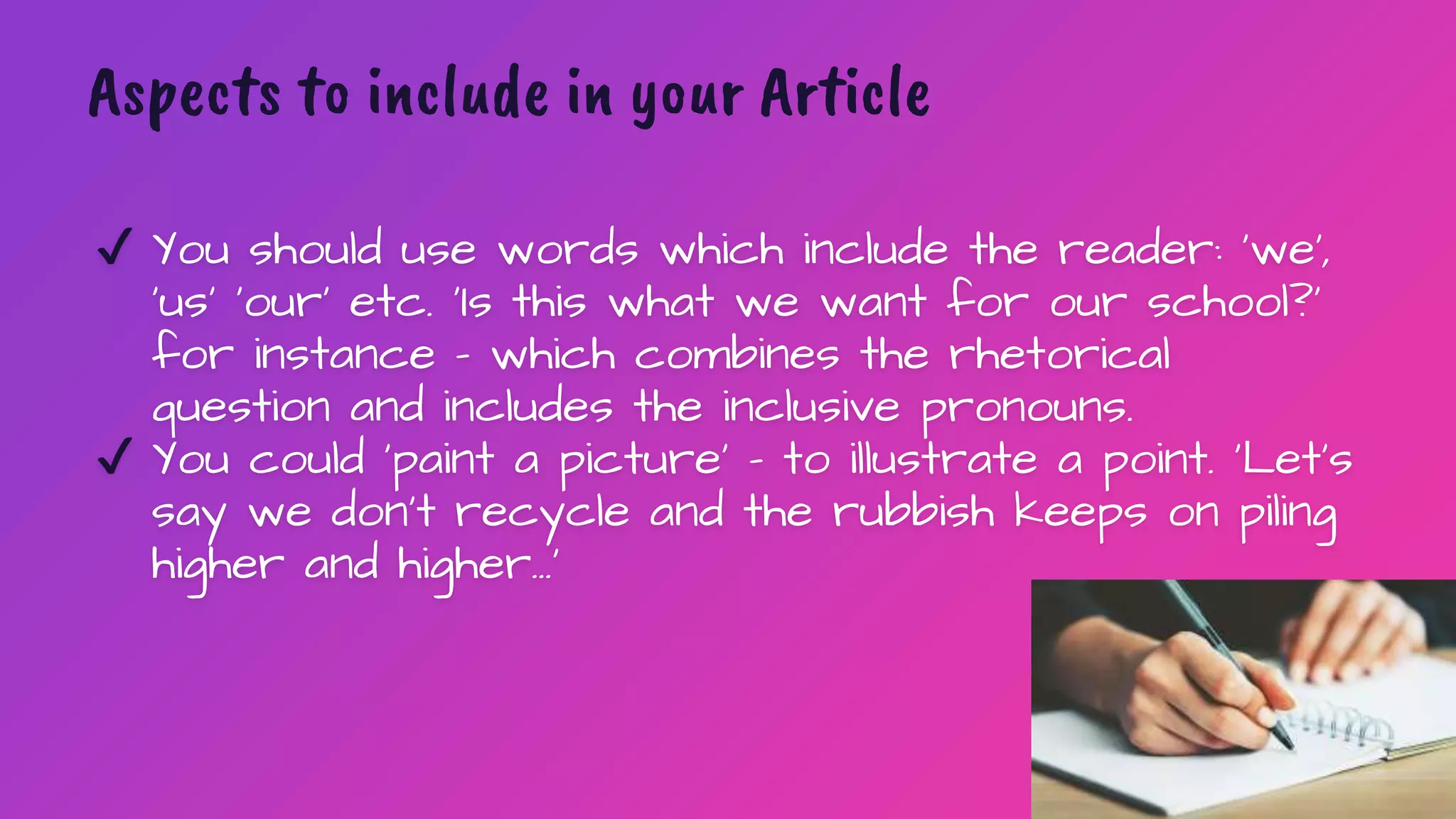 Article writing ppt | PPTX
