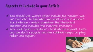 Article writing ppt | PPTX