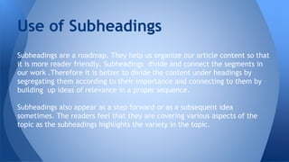 Article writing session 1 | PPT