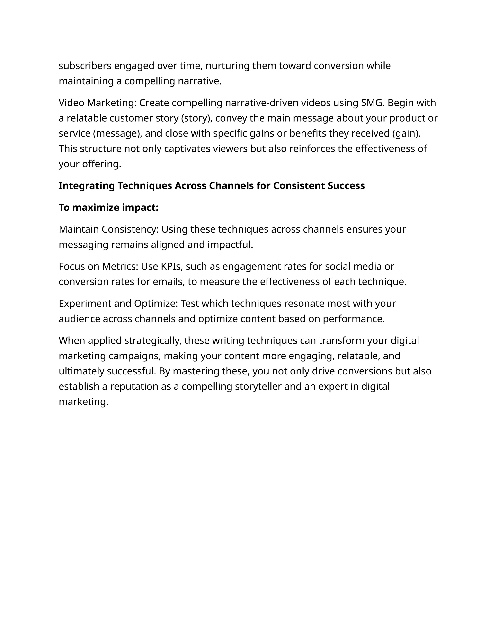 Mastering Writing Techniques for Impactful Digital Marketing | PDF | Free Download