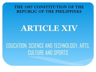 Article xiv | PPT