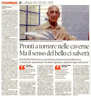 Il grande vecchio dell'arte: Gillo Dorfles alla Fondazione Ragghianti | PDF