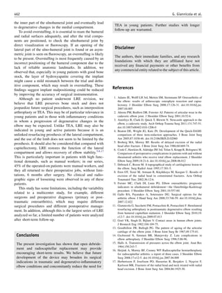 Open debridement and radiocapitellar replacement in primary and post ...