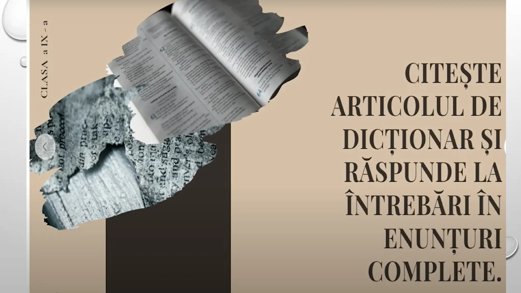 Articolul lexicografic, limba și literatura română | PPTX