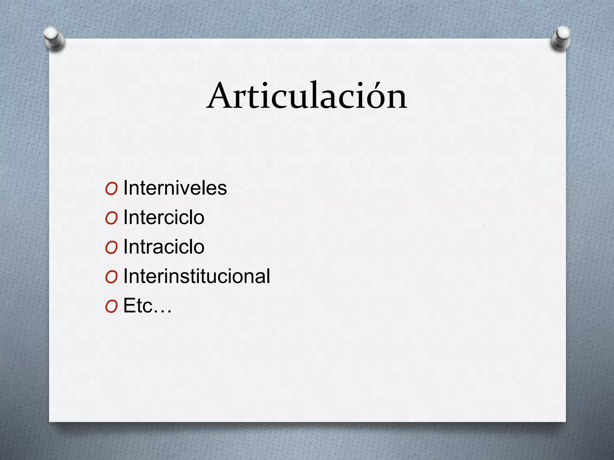 Articulación de educación inicial y primaria | PPTX