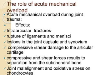 Articular Cartilage & Postraumatic Osteoarthritis | PPTX