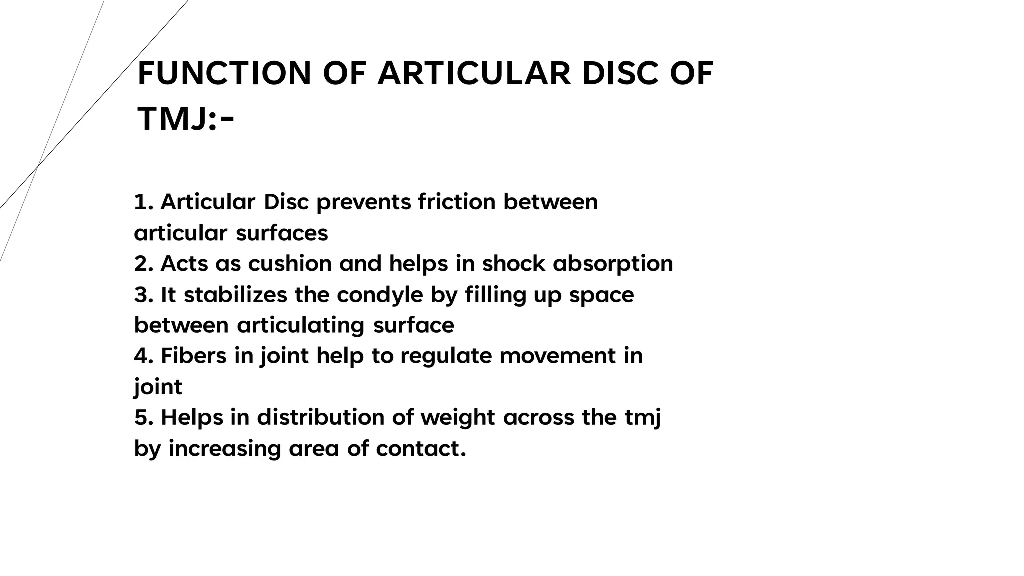 ARTICULAR DISC OF TEMPOROMANDIBULAR JOINT | PDF