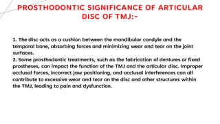 ARTICULAR DISC OF TEMPOROMANDIBULAR JOINT | PDF