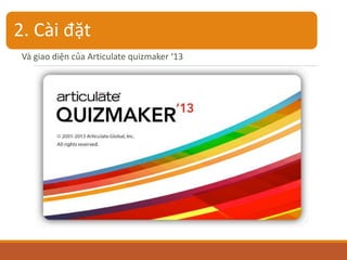Articulate quizmaker | PPT