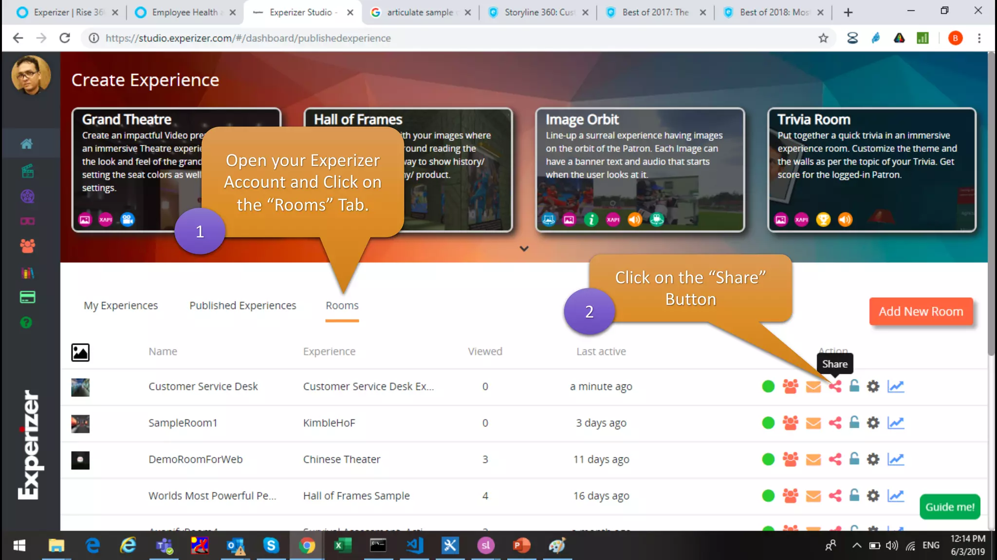 Guide: Experizer Room integration with Articulate Storyline 360 | PDF