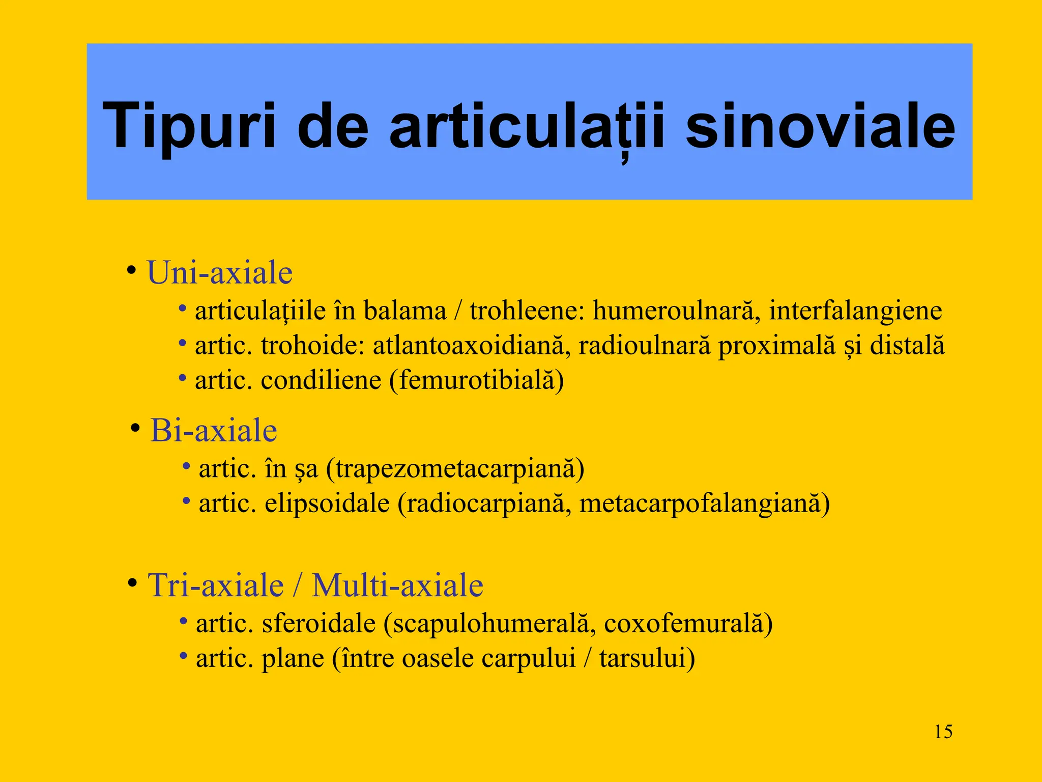 Articulatii medicina asistent generalist | PPT