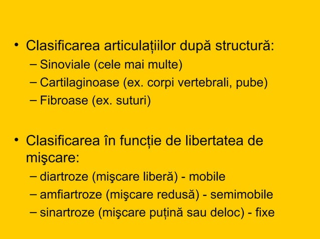Articulatii medicina asistent generalist | PPT