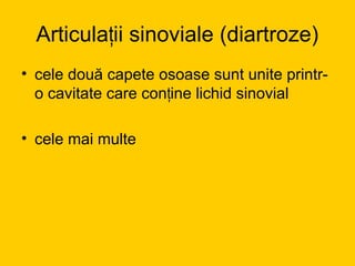 Articulatii medicina asistent generalist | PPT