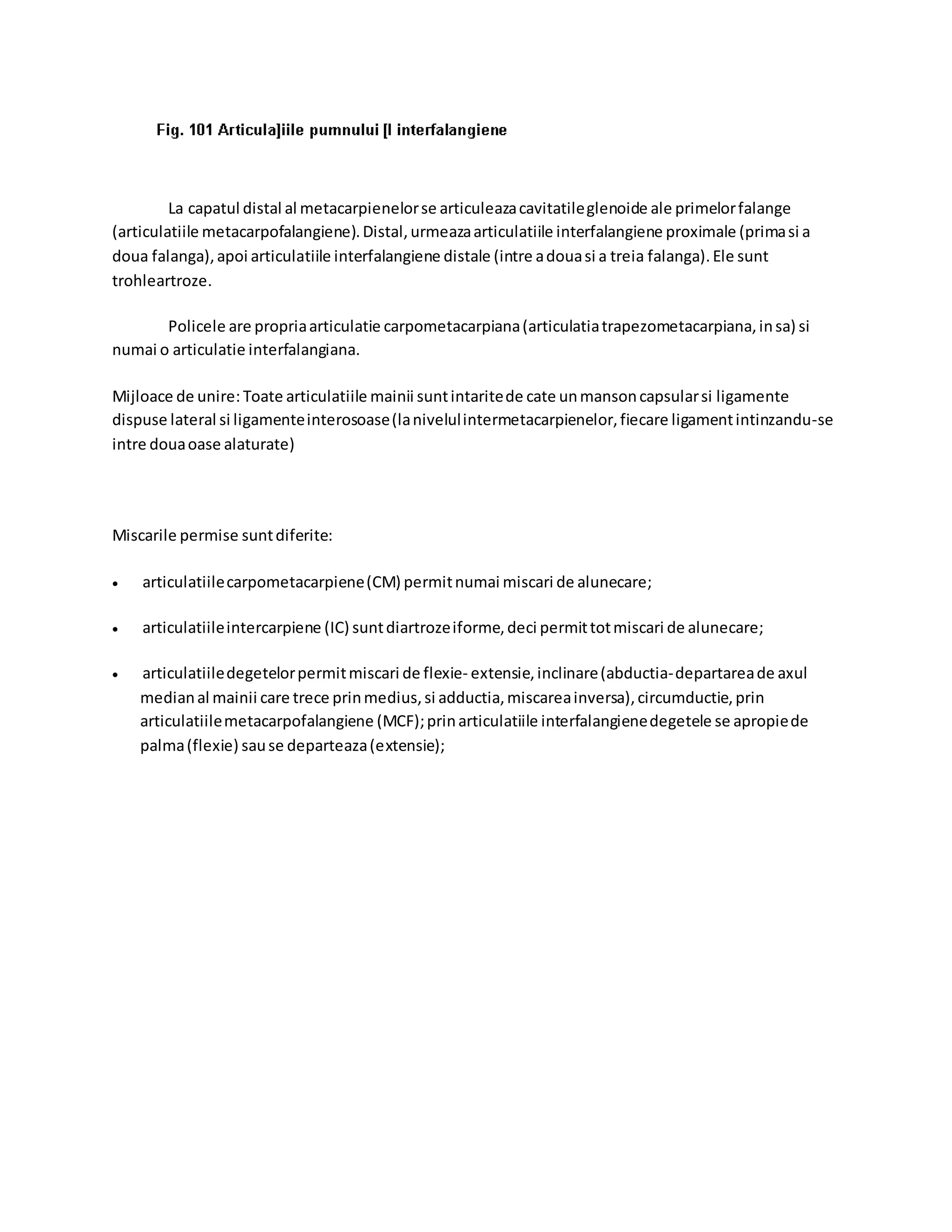 Articulatiile membrului superior | DOCX
