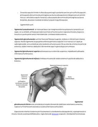 Articulatiile membrului superior | DOCX