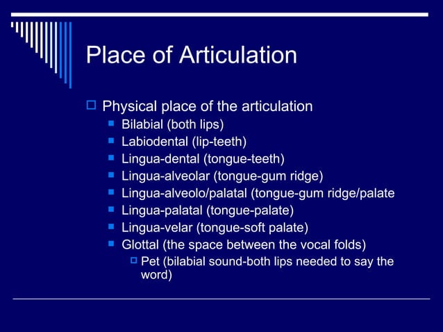 Articulation | PPT