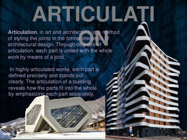 Articulation of form