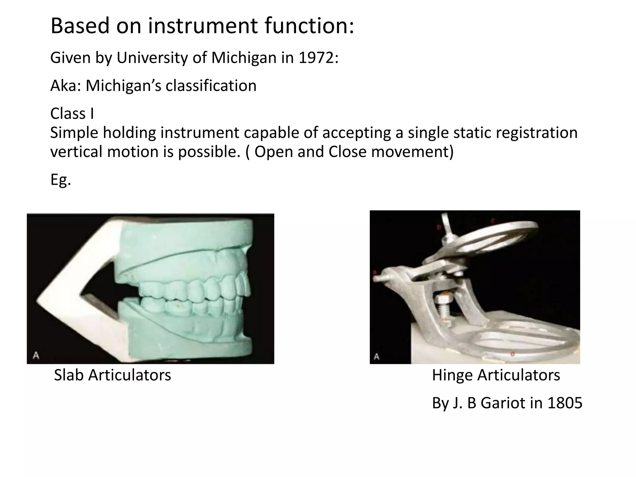 Articulators in Prosthodontics | PPTX