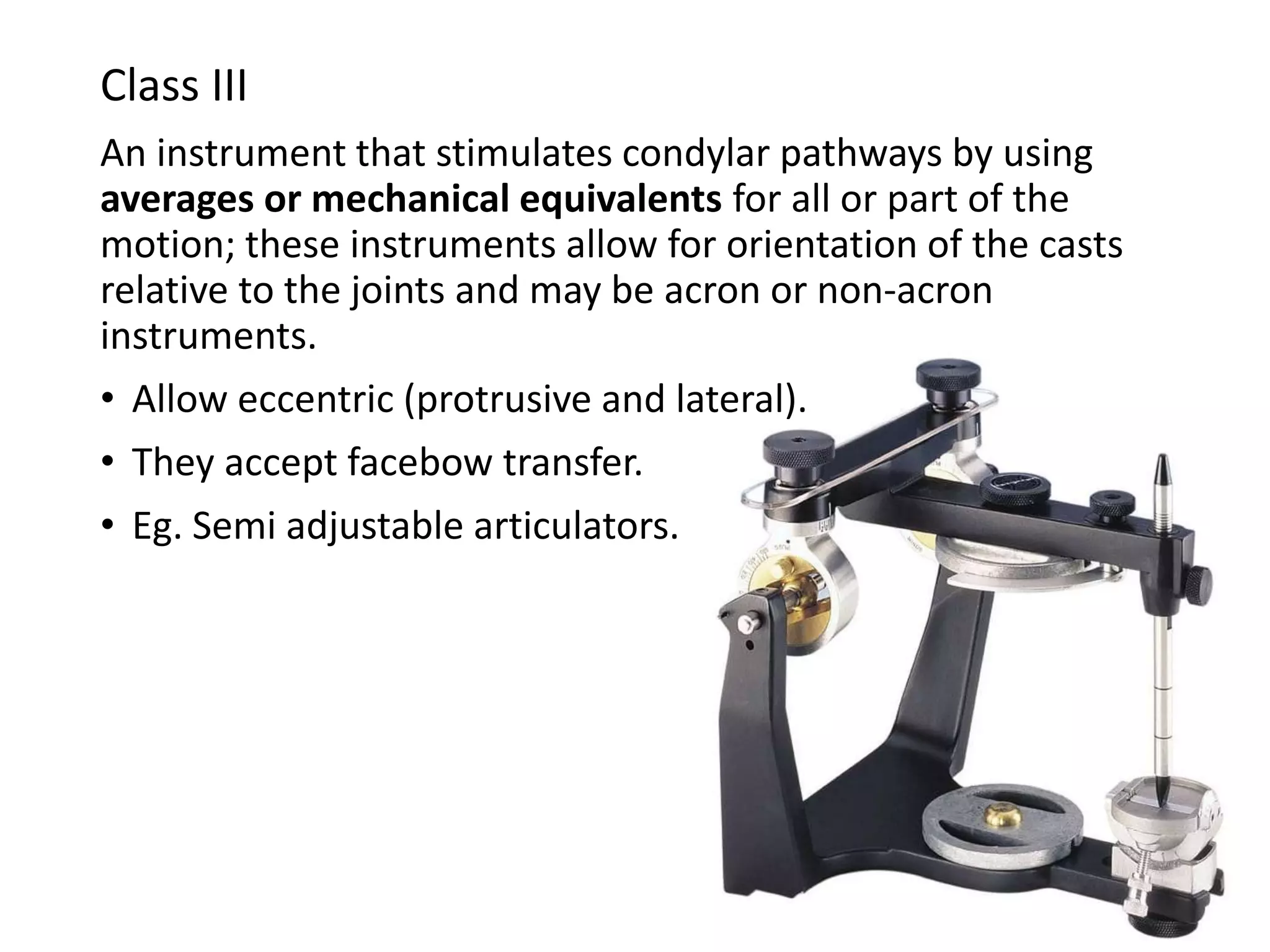 Articulators in Prosthodontics | PPTX