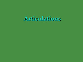 Articulations | PPT