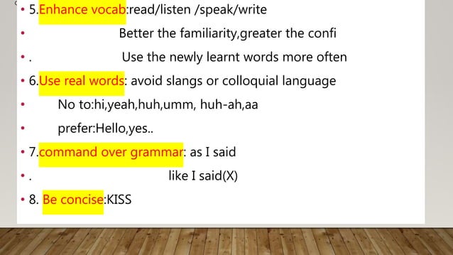 Articulation skills | PPTX