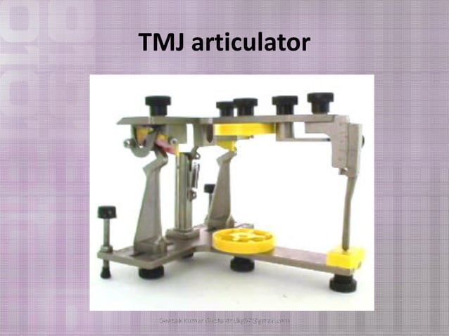 Articulators | PDF | Dental Health | Diseases and Conditions