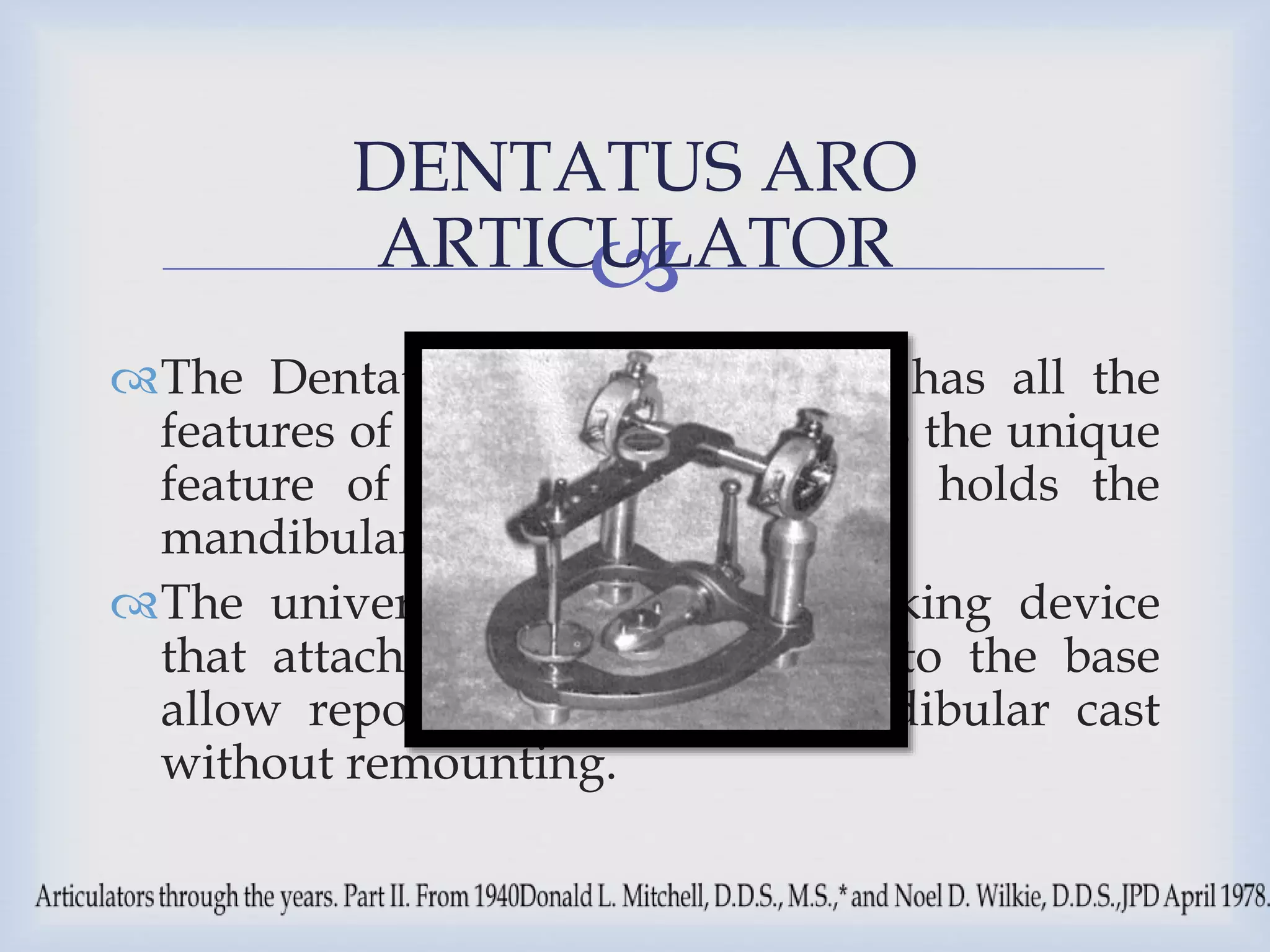 Articulators | PPTX
