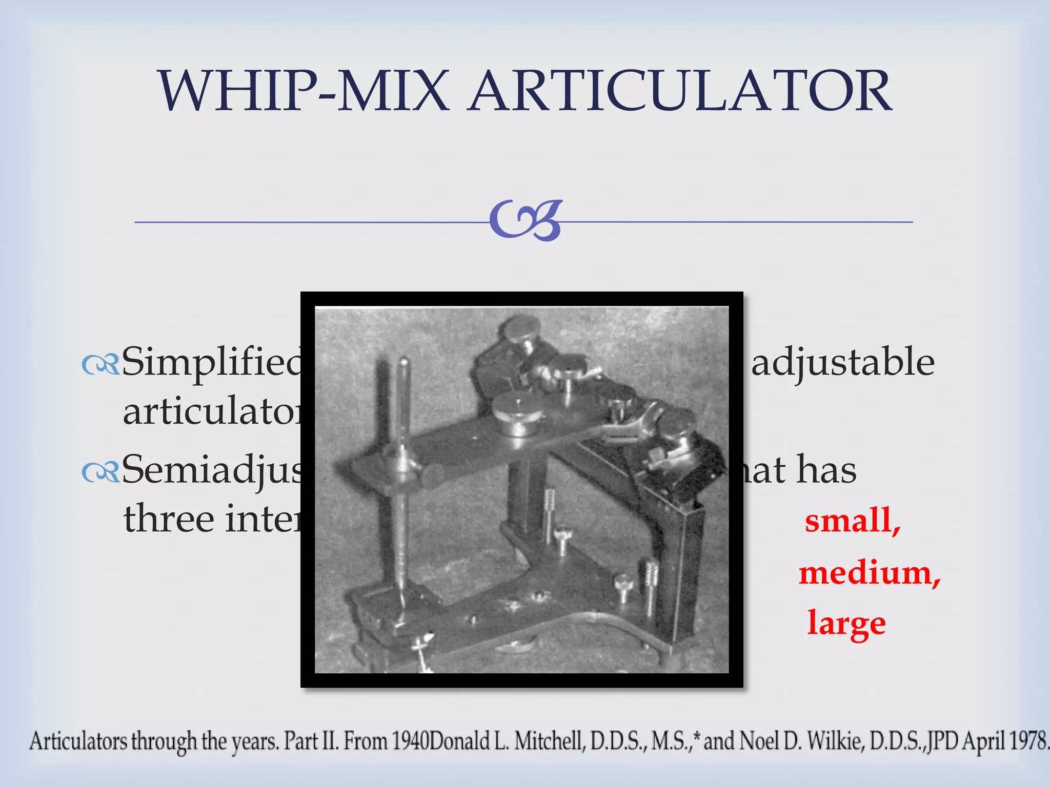 Articulators | PPTX