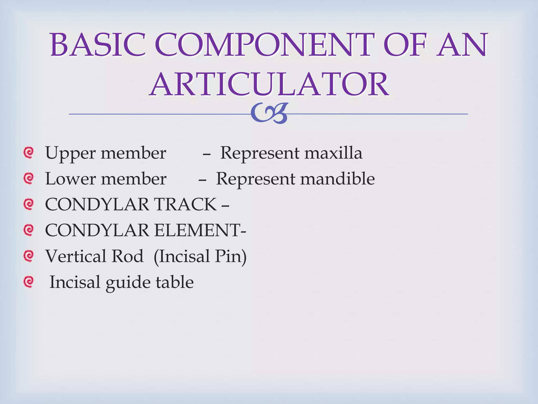 Articulators | PPTX