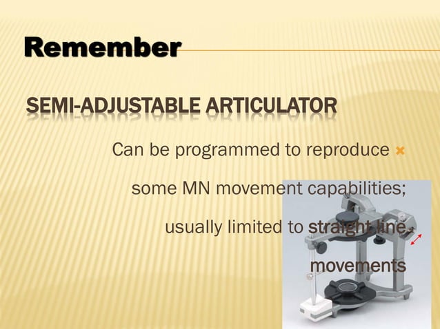 Types of Articulators | PDF | Dental Health | Diseases and Conditions