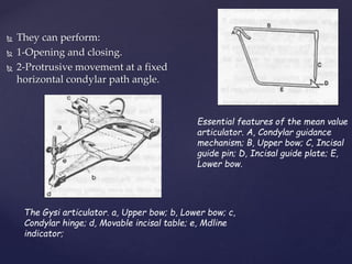 Articulators.ppt | Dental Health | Diseases and Conditions