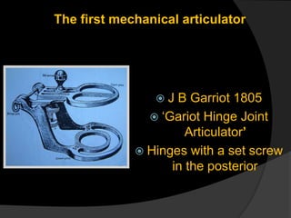 Articulators jyo | PPTX