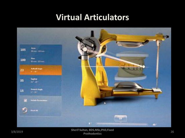 Articulators and mounting | PPTX | Dental Health | Diseases and Conditions