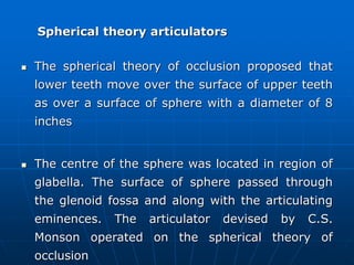 ARTICULATORS , PARTS AND CLASSIFICATIONS.ppt