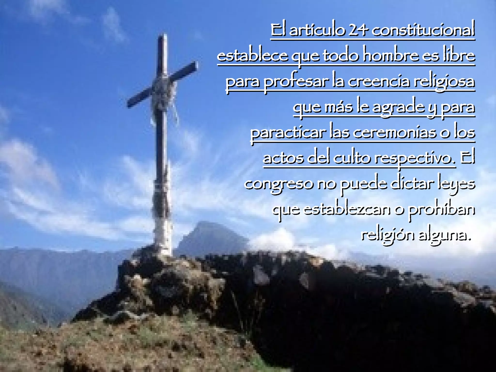 Articulo 24° Y La Libertad de Creencias | PPS | Christianity | Religion ...
