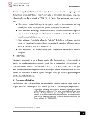Preguntas éticas | PDF