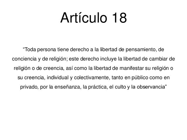 Articulo 18