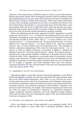 Goal attainment scaling | PDF
